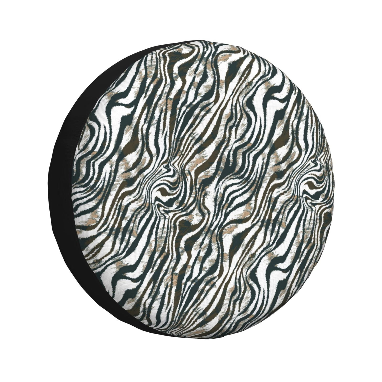 Spare Tire Cover Zebra print black white Waterproof Trailer Tire Covers ...