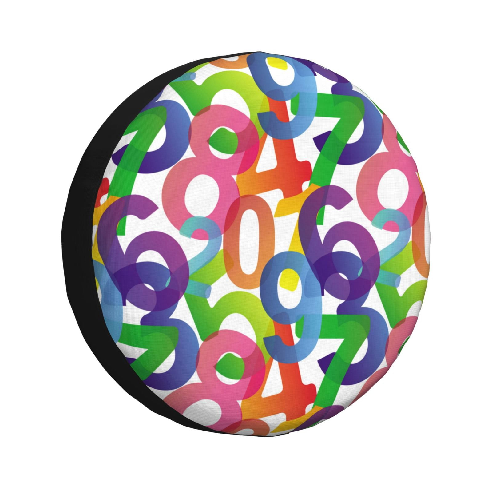 Spare Tire Cover - colorful Math number Waterproof Sun Protection ...
