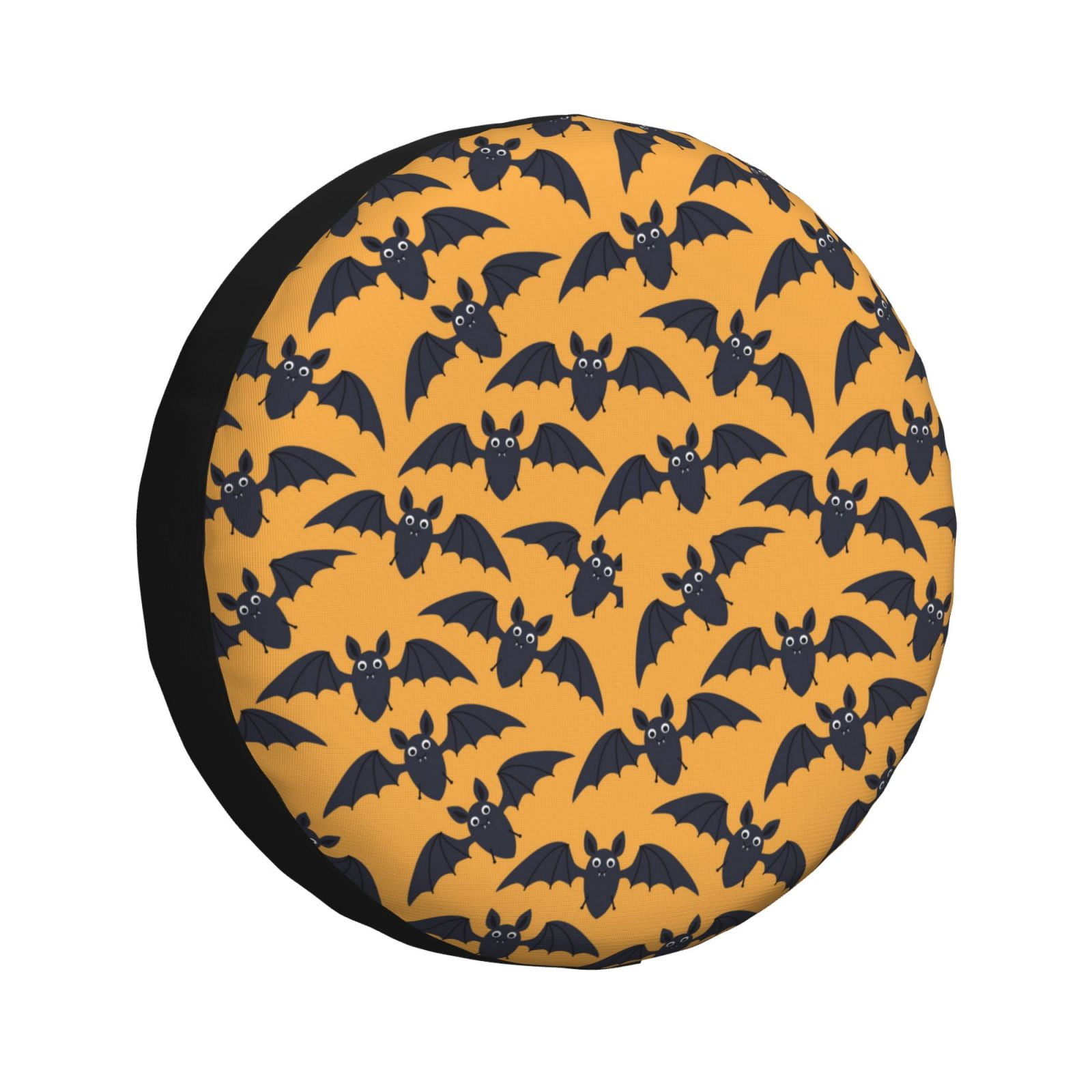 Spare Tire Cover Cool Bats Halloween Yellow Waterproof Sun Protection