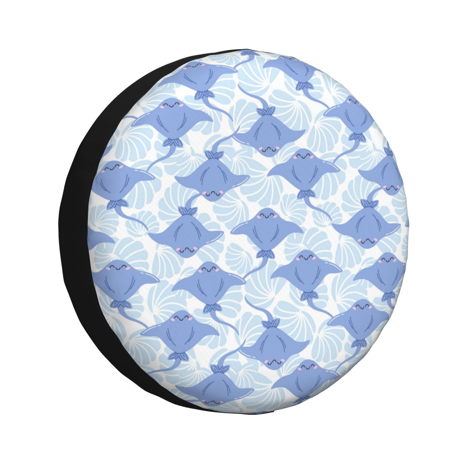 Spare Tire Cover - cute stingray blue shells Universal Fit for RV Car ...