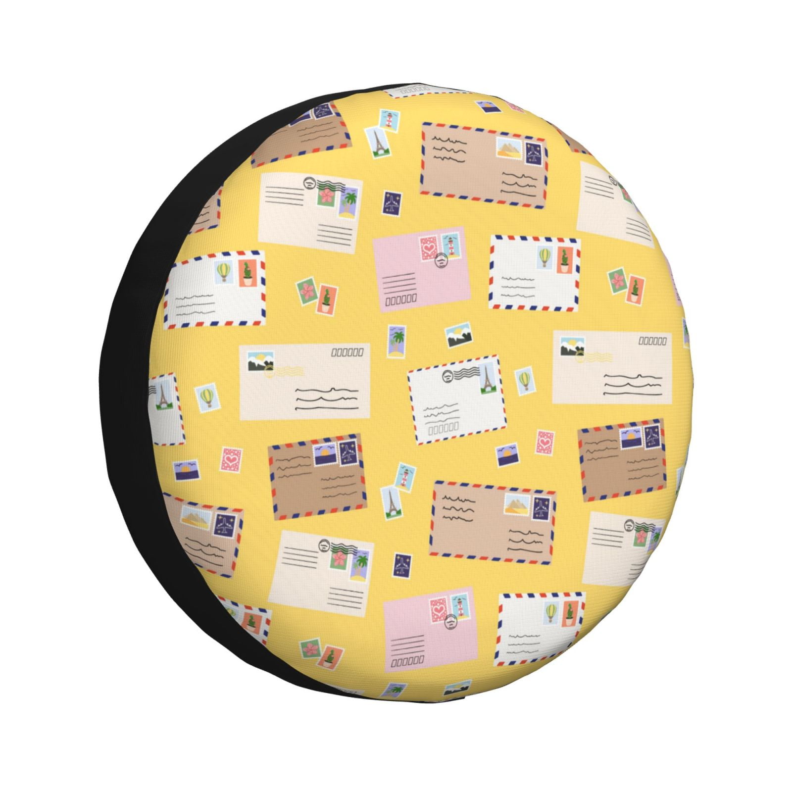 Spare Tire Cover - envelopes Pattern Universal Fit for RV Car Camper ...