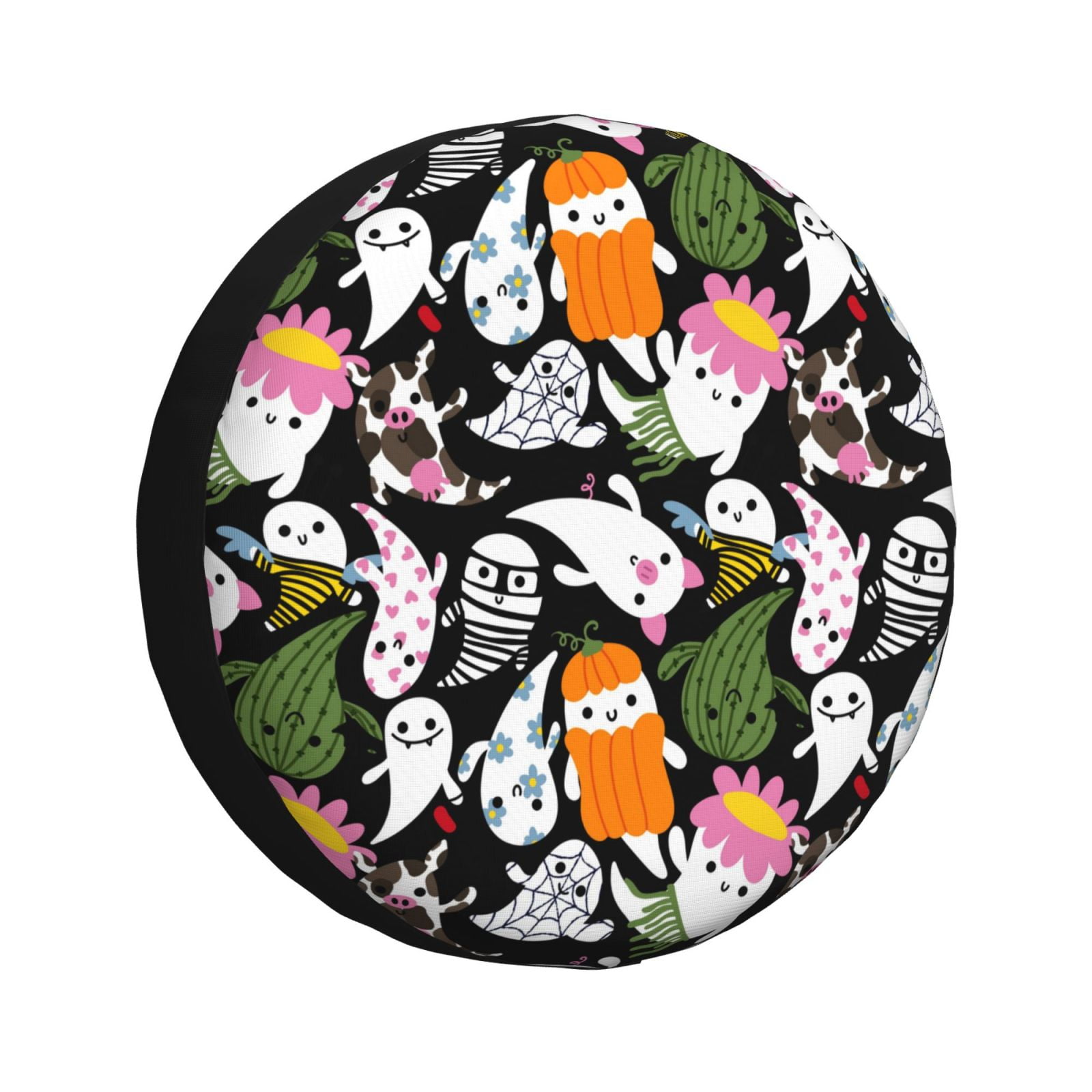 Spare Tire Cover, halloween cute ghost cartoon Wheel Cover Tire Covers ...