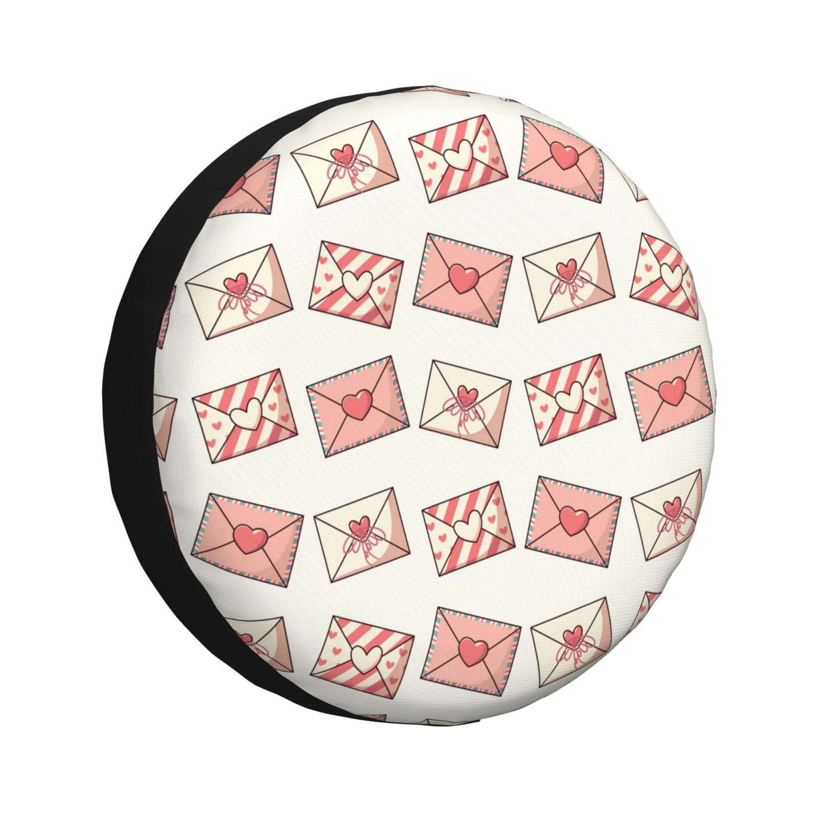 Spare Tire Cover heart envelope Pattern Waterproof Trailer Tire Covers ...