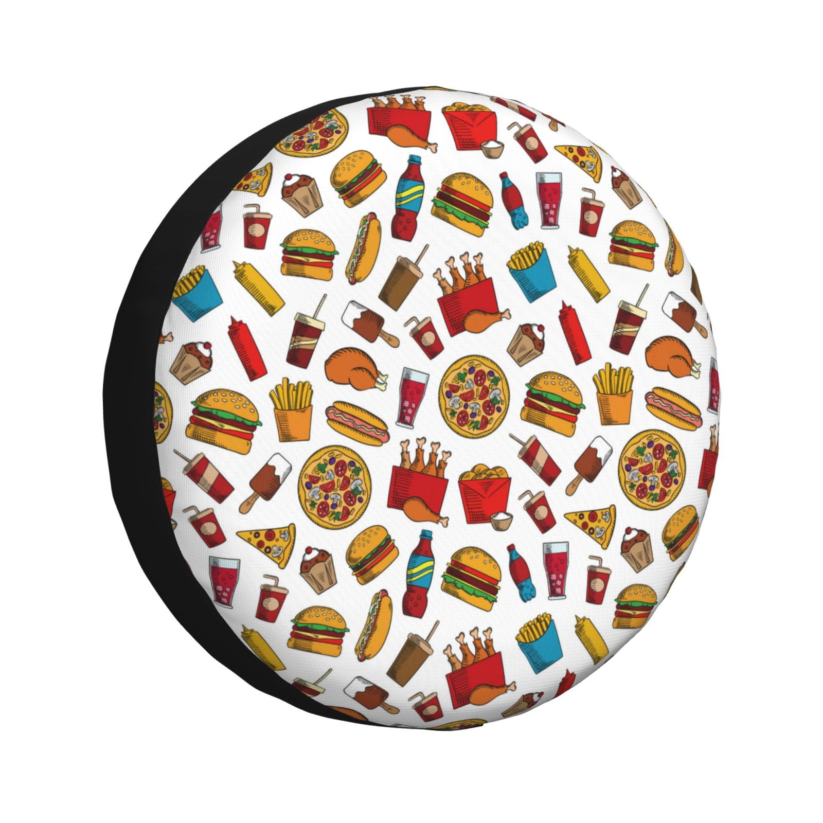 Spare Tire Cover - hot dog Pizza Universal Fit for RV Car Camper SUV ...