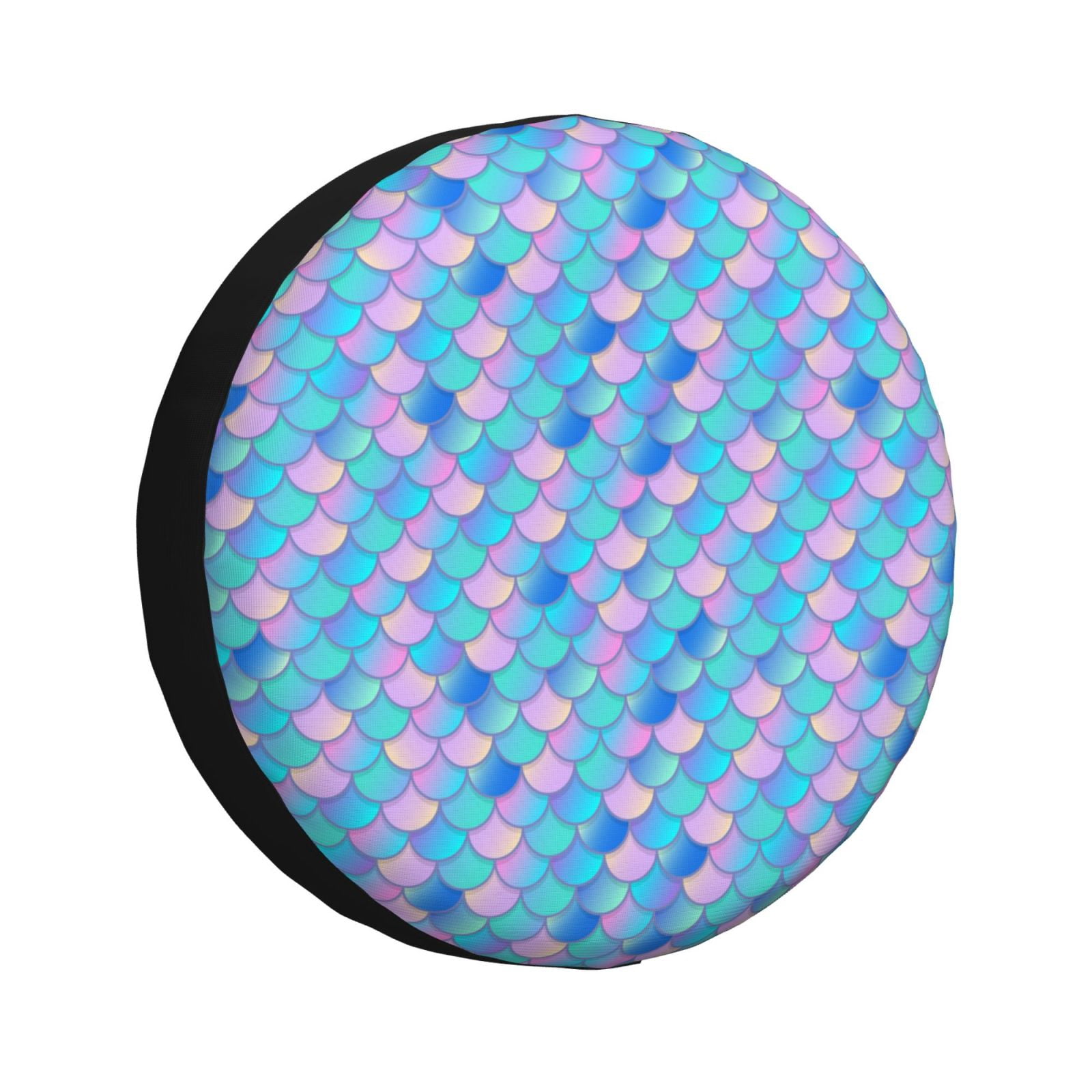 Spare Tire Cover, pink blue bright fish scale Wheel Cover Tire Covers ...