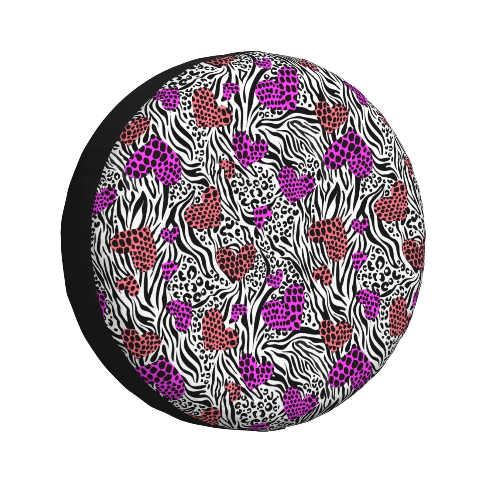 Spare Tire Cover, purple hearts zebra leopard Wheel Cover Tire Covers ...
