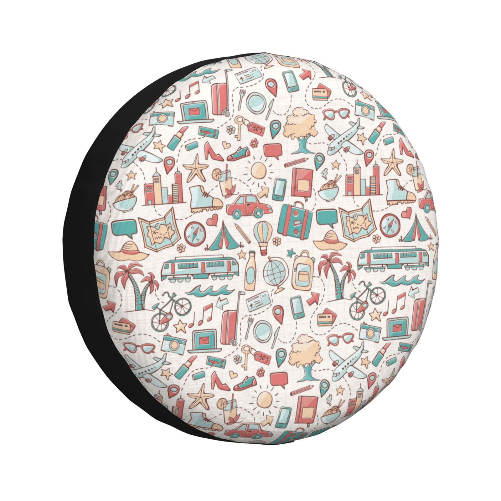 Spare Tire Cover - summer life A Universal Fit for RV Car Camper SUV ...