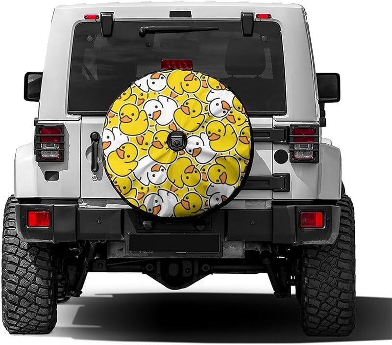 Spare Tire Cover with Backup Camera Hole, Universal Wheel Tire Cover ...