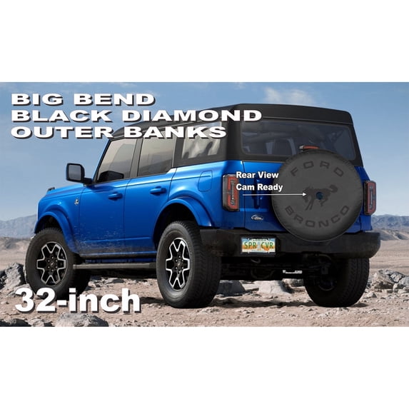 XXXblack Brawny Bronco 32-in SpareCover w/Camera - US Made - Brawny ...