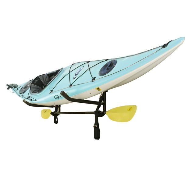 Sparehand Single Kayak/SUP Foldable Wall-Mount Storage Rack with Paddle ...
