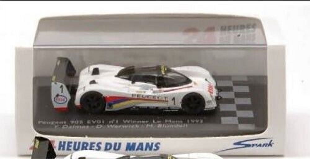 Spark 1/87 Peugeot 905 EV01 No.1 Le Mans 1992 WINNER Model Car ...