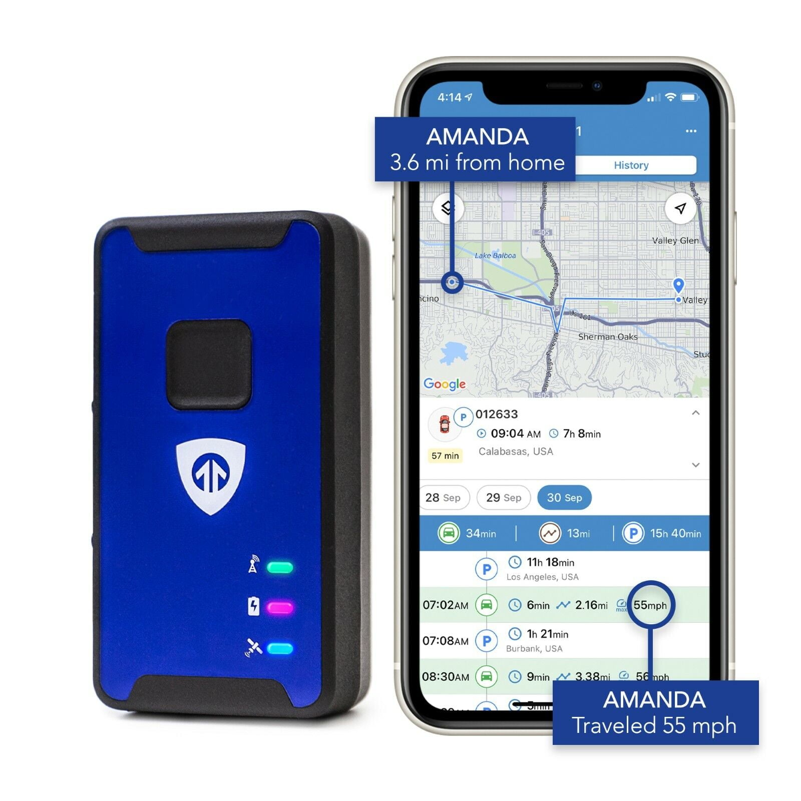 Spark 7 LTE Micro Mini GPS Tracker Monitoring Drivers, Kids & Valuables ...