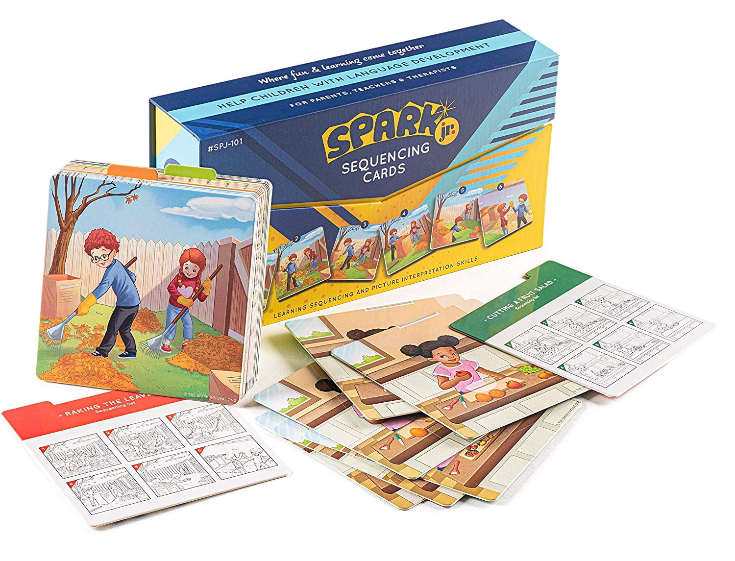 Spark Cards Jr Basic Sequence Cards for Storytelling and Picture Cards ...