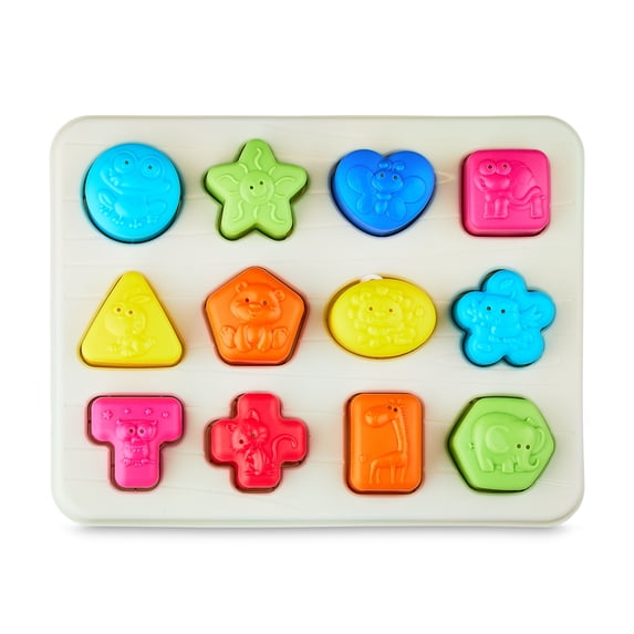 Spark Create Imagine 13-Piece Shape Sorting Sensory Puzzle for Ages 6 ...