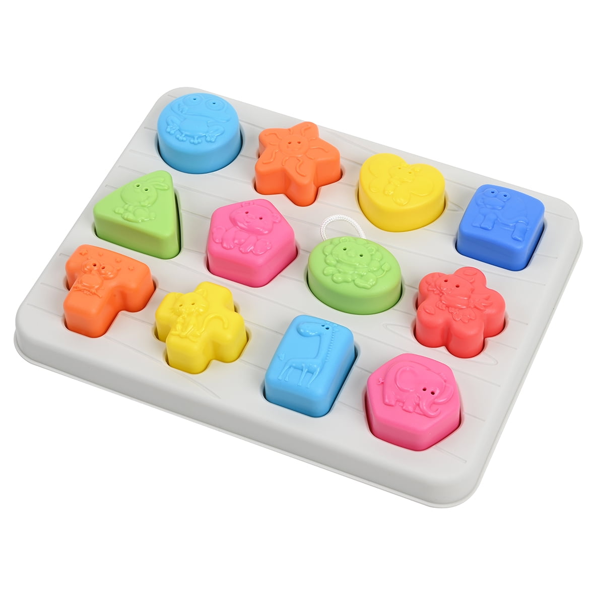 Spark Create Imagine 13-Piece Shape Sorting Sensory Puzzle, for Age ...