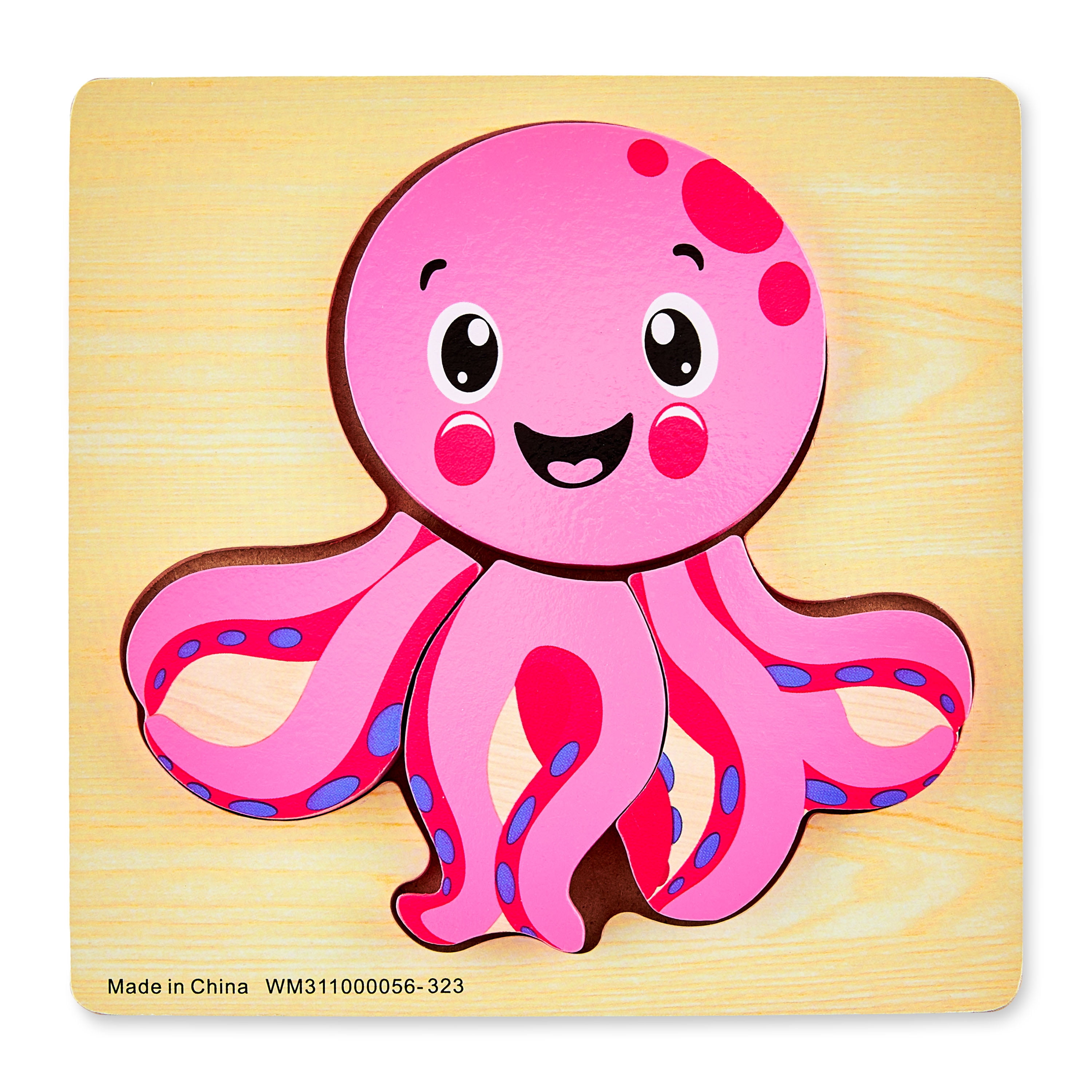 Spark Create Imagine 4-Piece Wooden Octopus Mini Puzzle - Walmart.com