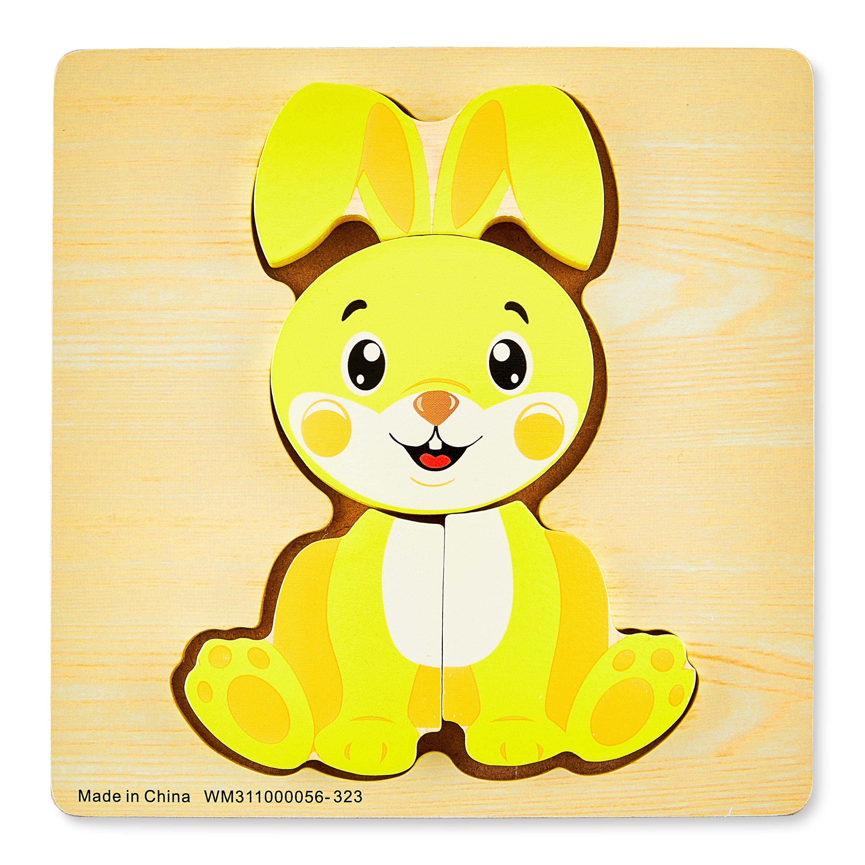 Spark Create Imagine 4-Piece Wooden Rabbit Puzzle for Toddlers ...