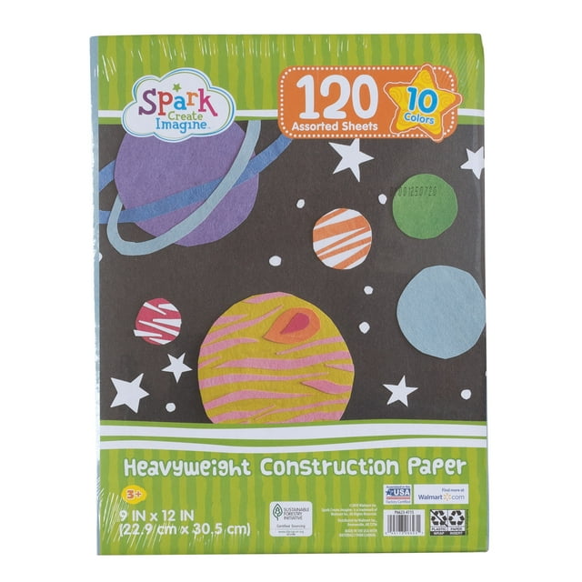 Spark Create Imagine 9x12 in Construction Paper, Heavyweight, 10 ...
