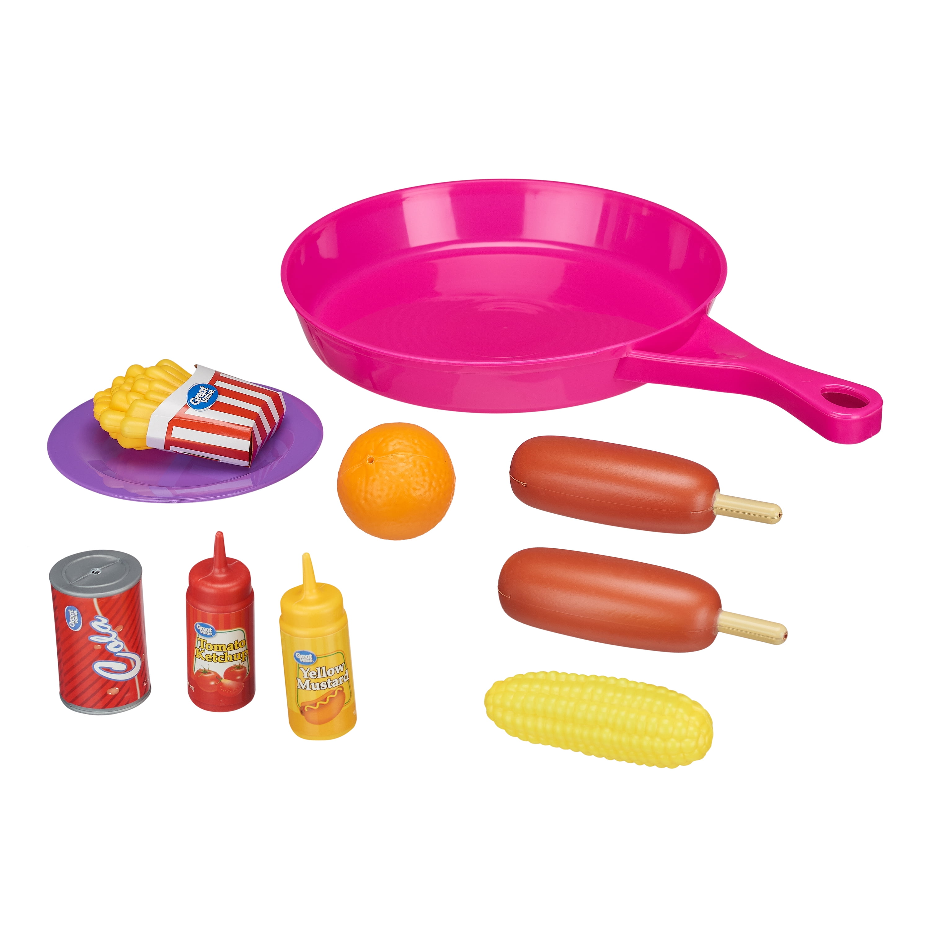 Spark. Create. Imagine. Cooking Pan with Corndog Food Toy Set - Walmart.com