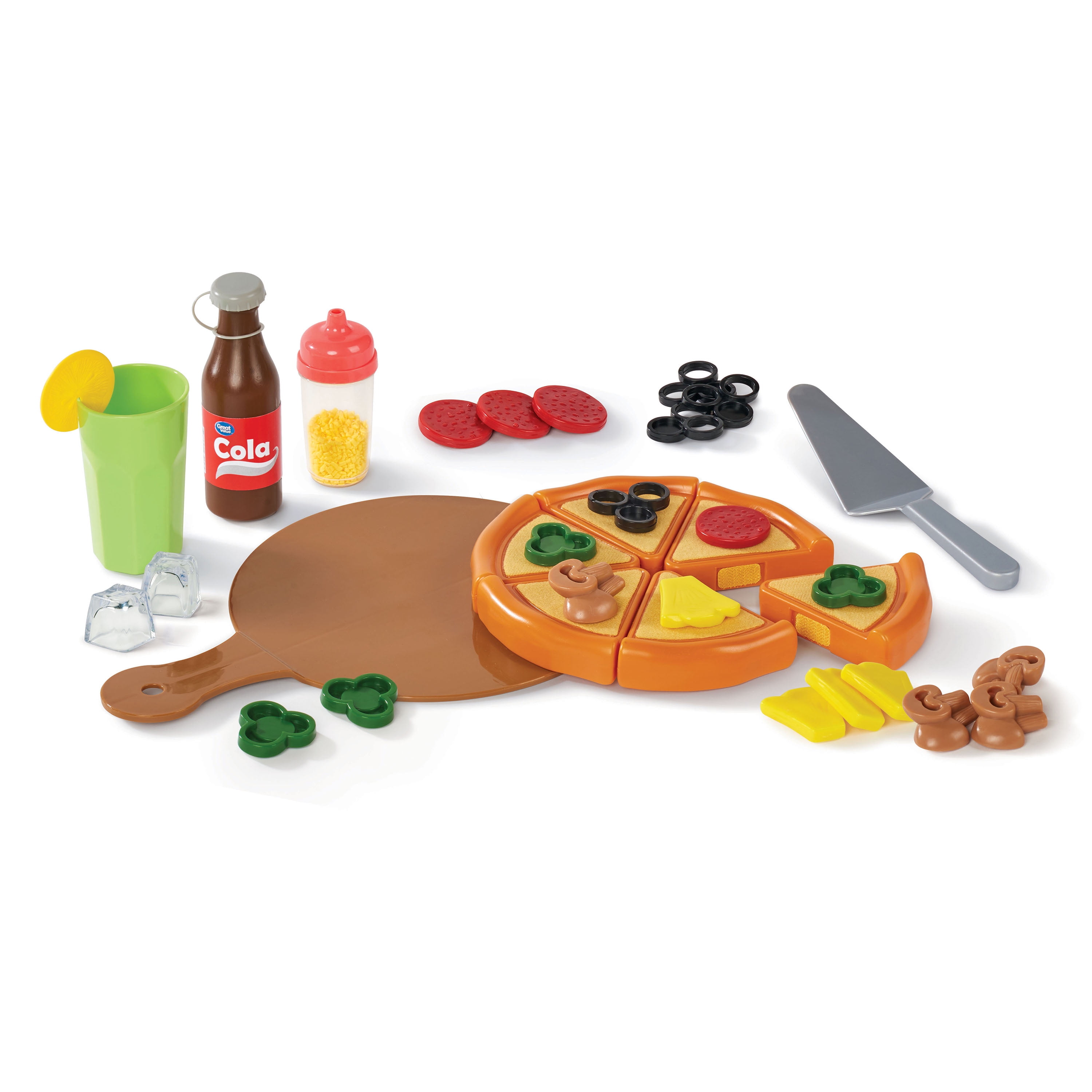 Spark Create Imagine DIY Pizza Play Set for Kids - Pretend Food Toy for ...