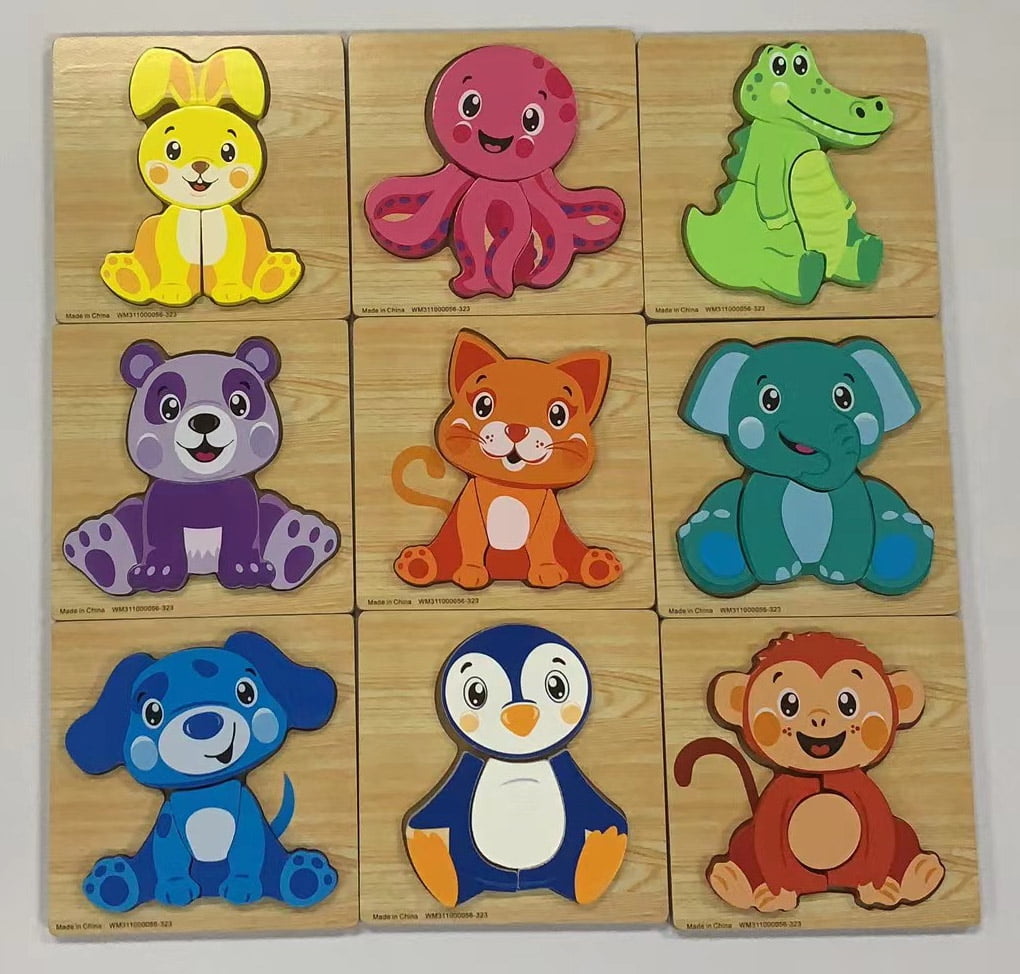 Spark Create Imagine Mini Wooden Animal Puzzles - Walmart.com