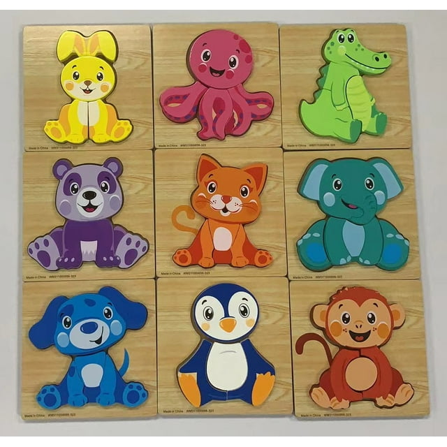 Spark Create Imagine Mini Wooden Puzzles, Spark Animals - Item May Vary ...