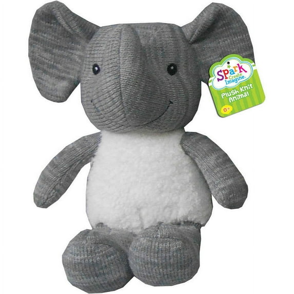 Spark Create Imagine Plush Knit Animal, Elephant - Walmart.com