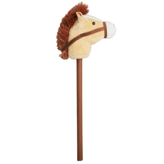 Spark Create Imagine Plush Riding Stick, Light Brown Horse for 3 Years ...