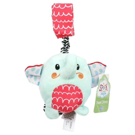 Spark Create Imagine Travel Chime, Blue Elephant Plush Toy - Walmart.com