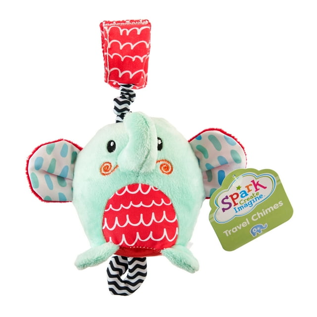 Spark Create Imagine Travel Chime, Blue Elephant Plush Toy - Walmart.com