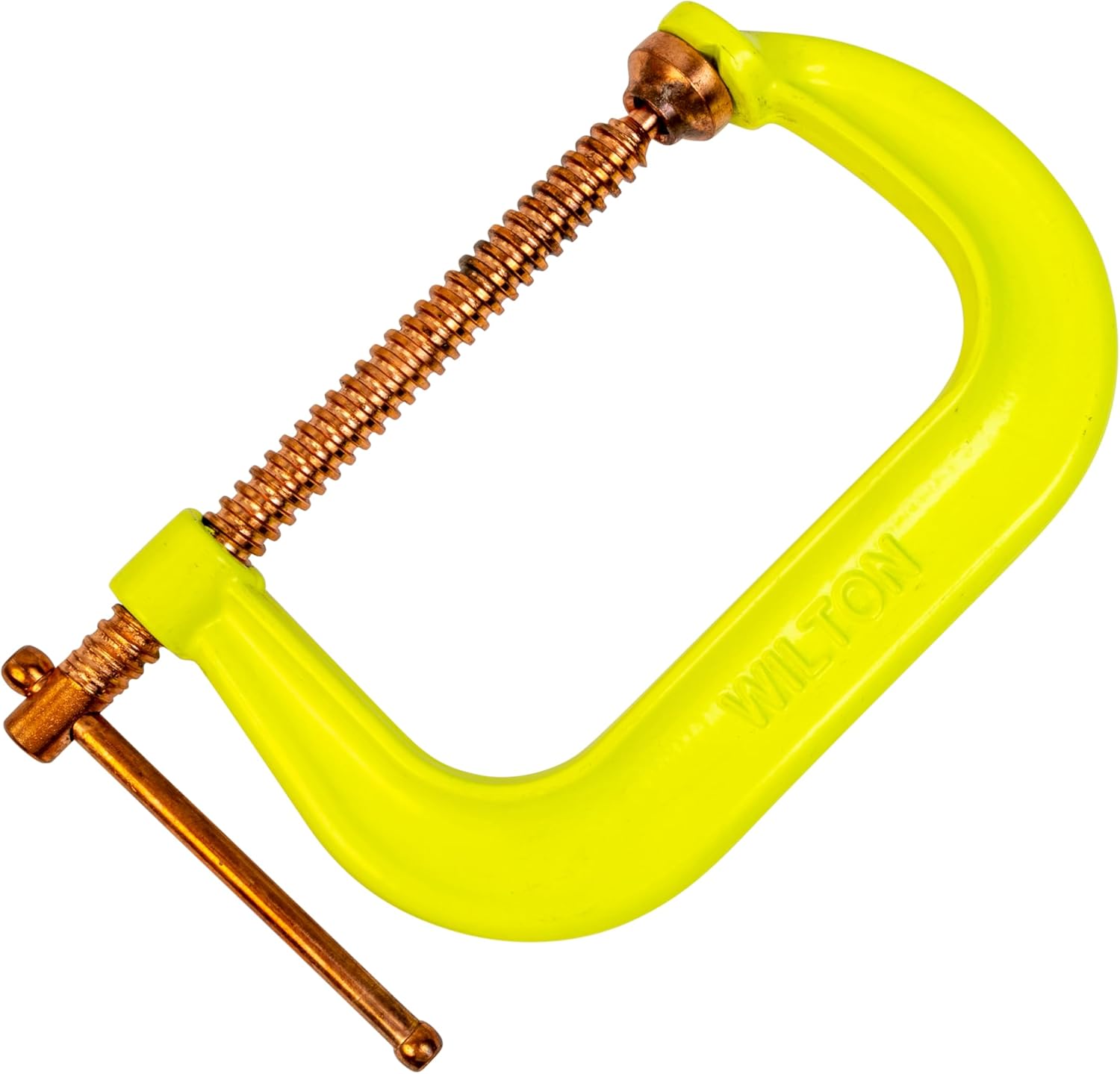 Spark-Duty Hi-Vis C-Clamp, 6" Opening, 4" Throat, 6600 Lbs. Clamping ...