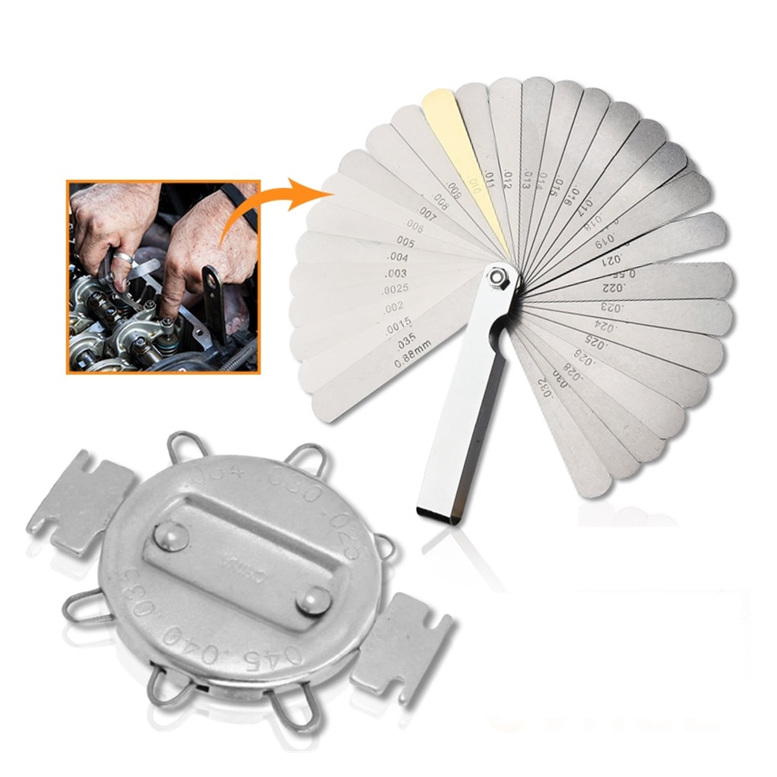Spark Feeler Gauge Set Spark Gap Adjuster Thickness Gap Metric Filler ...