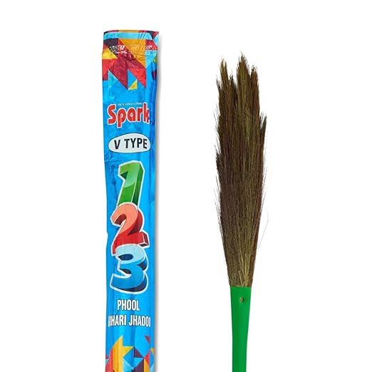 Spark International Big V Type Broom | Extra Long - 52 Inch Broom ...