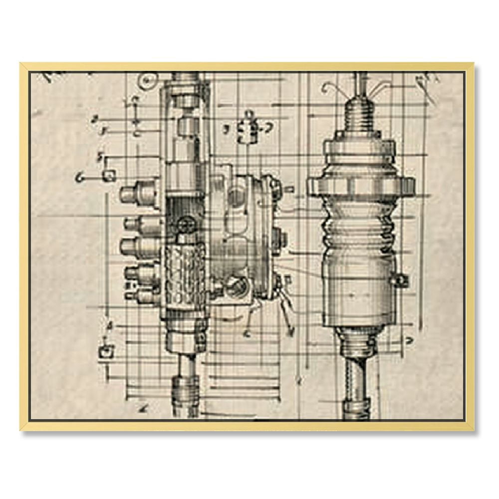 Spark Plug Art Car Patent Prints Blueprint Art Automotive Decor Engine ...