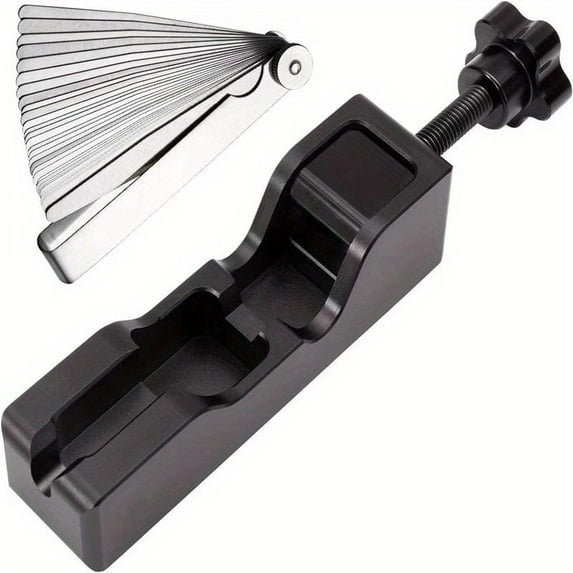 Spark Plug Gap Tool with 32 Blade Steel Feeler Gauge, Universal Gapping ...