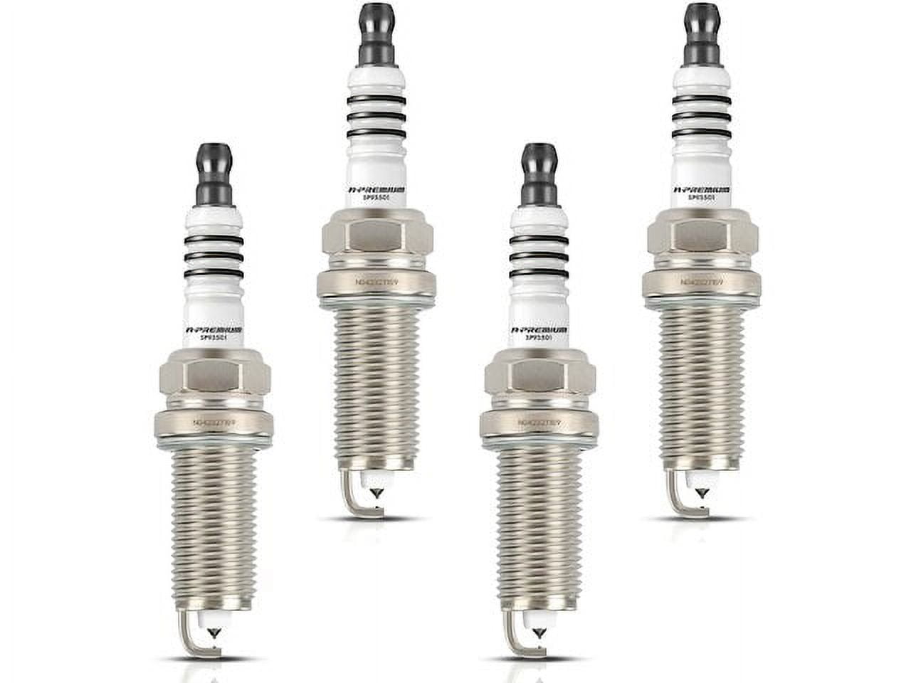 Spark Plug Set 4 - Compatible with 2015 - 2019 Honda CR-V 2.4L 4-Cylinder 2016 2017 2018 ...