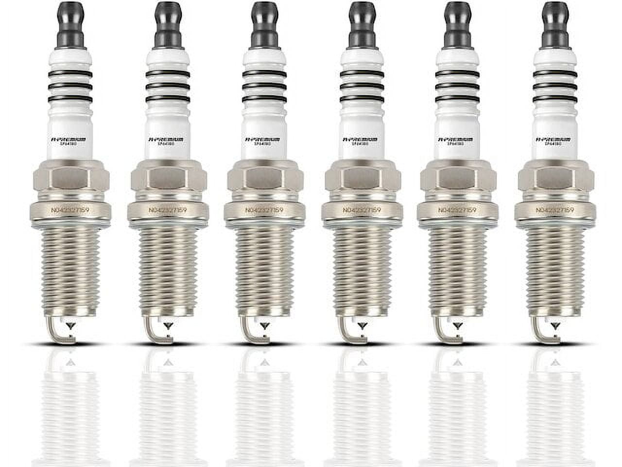 Spark Plug Set 6 - Compatible with 1997 - 2000 BMW 528i Base 2.8L 6 ...