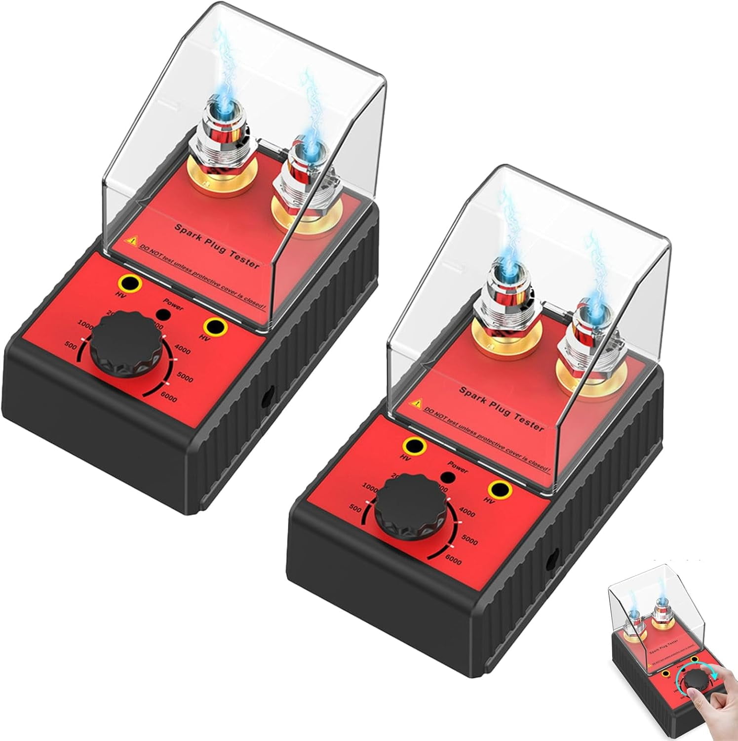 Spark Plug Tester with Dual Testing Hole, Relay Tester Small Engine ...