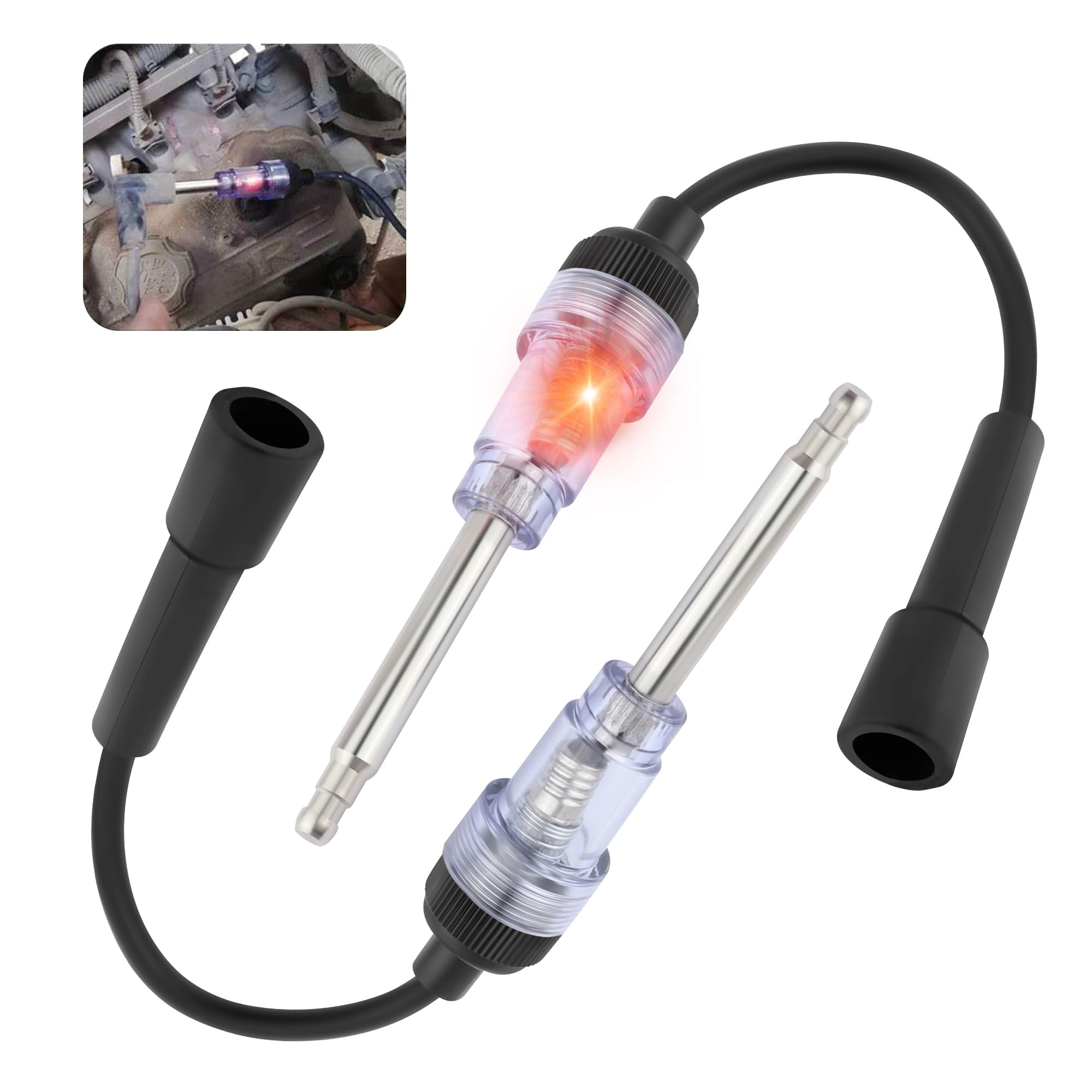 Spark Plug Tester with Indicator Lights,Spark Tester Small Engine for ...