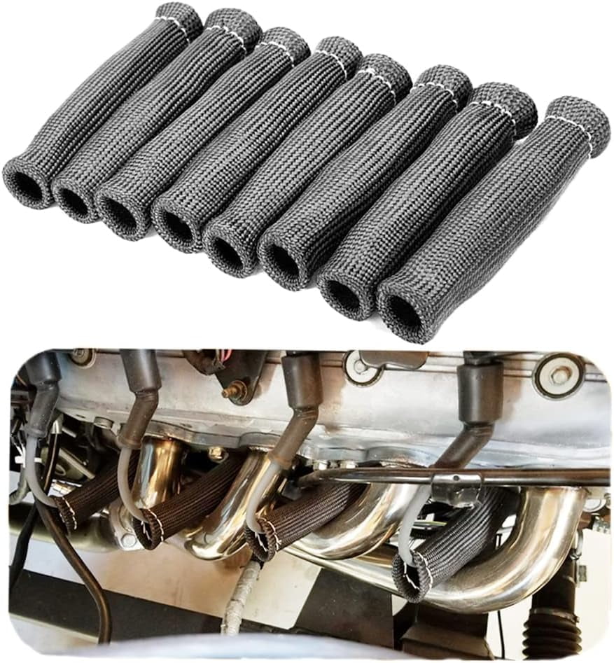 Spark Plug Wire Boots Thermal Protection Insulator Sleeve, 1200 Degree ...