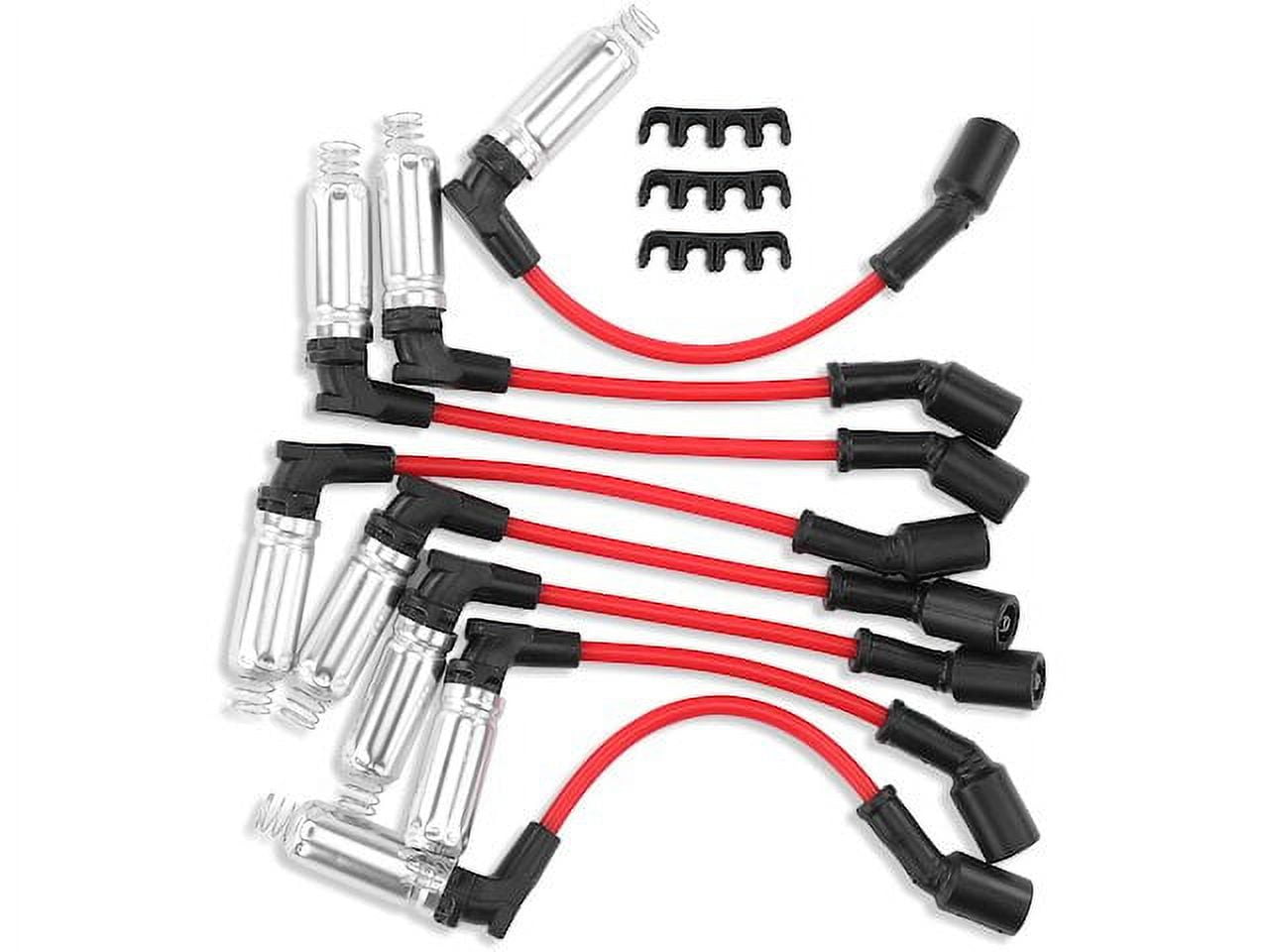 Spark Plug Wire Set 8 - Compatible with 1999 - 2007, 2009 - 2011 Chevy ...