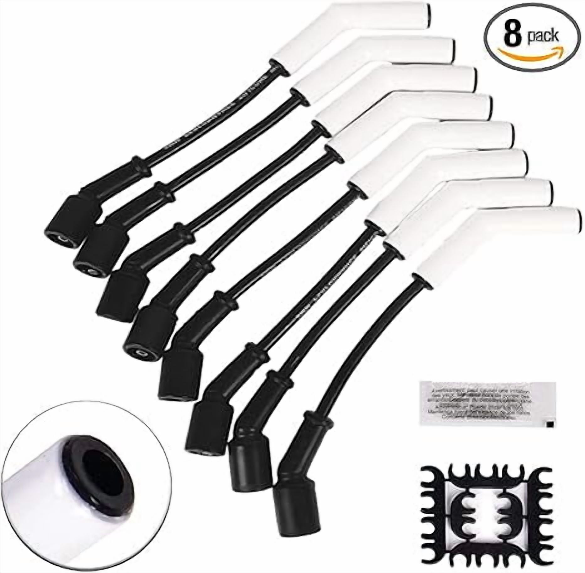 Spark Plug Wire Set Accel 9070C Extreme 9000 Ceramic Boot Compatible ...