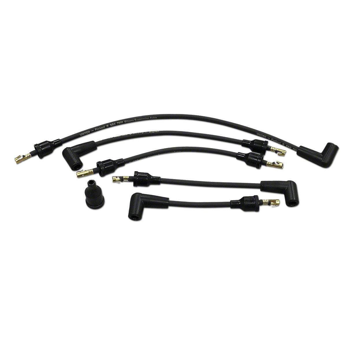 Spark Plug Wiring Set w/ 90 degree Boots Fits Ford Tractor - Walmart.com
