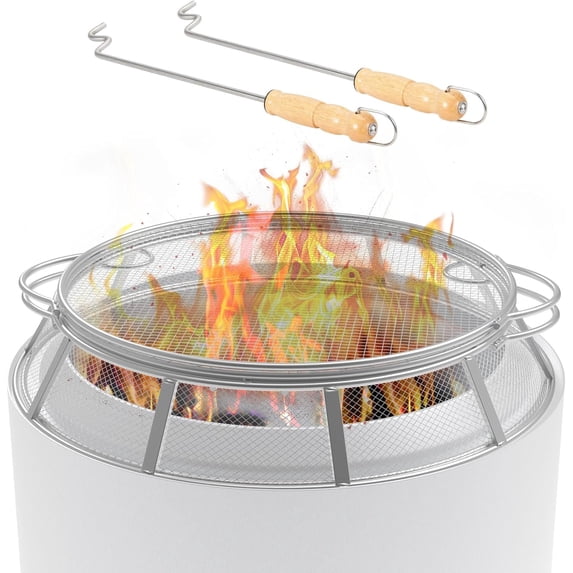 Spark Protector Mesh Screen for 19.5 Inch Bonfire, Stainless Steel Fire ...