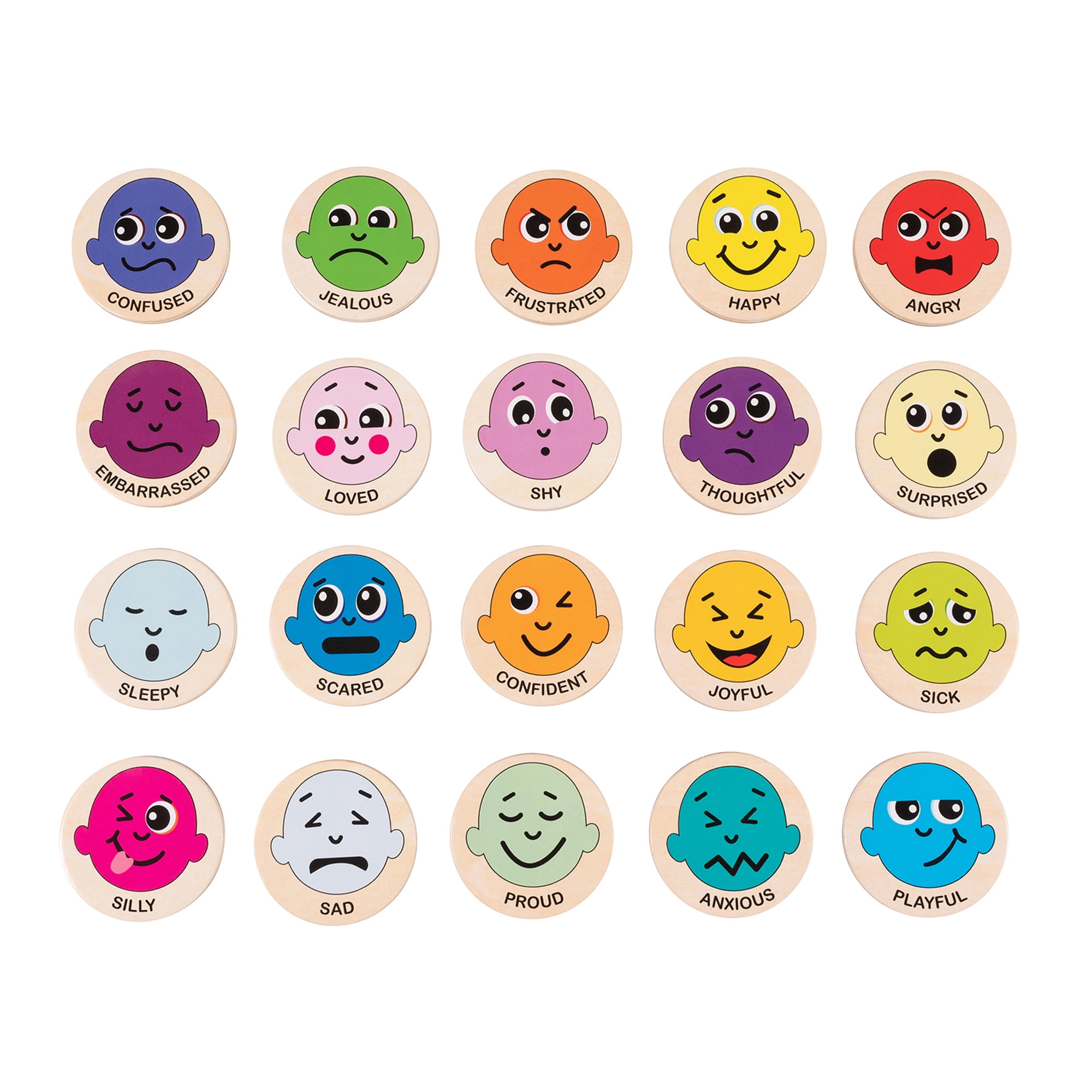 Spark & Wow Emotions Wooden Magnets - Walmart.com