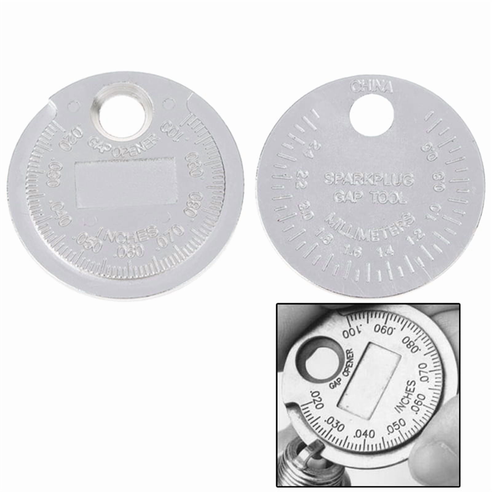 Spark plug gap gauge tool measurement coin-type 0.6-2.4mm range spark ...