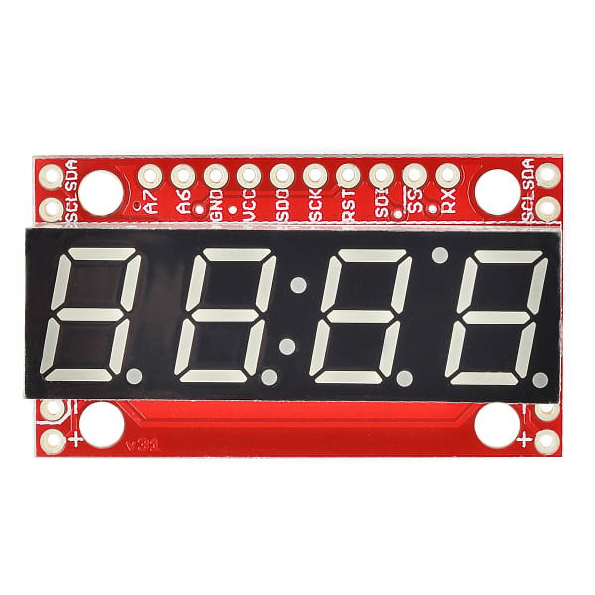 SparkFun 7-Segment Serial Display - Red - Walmart.com