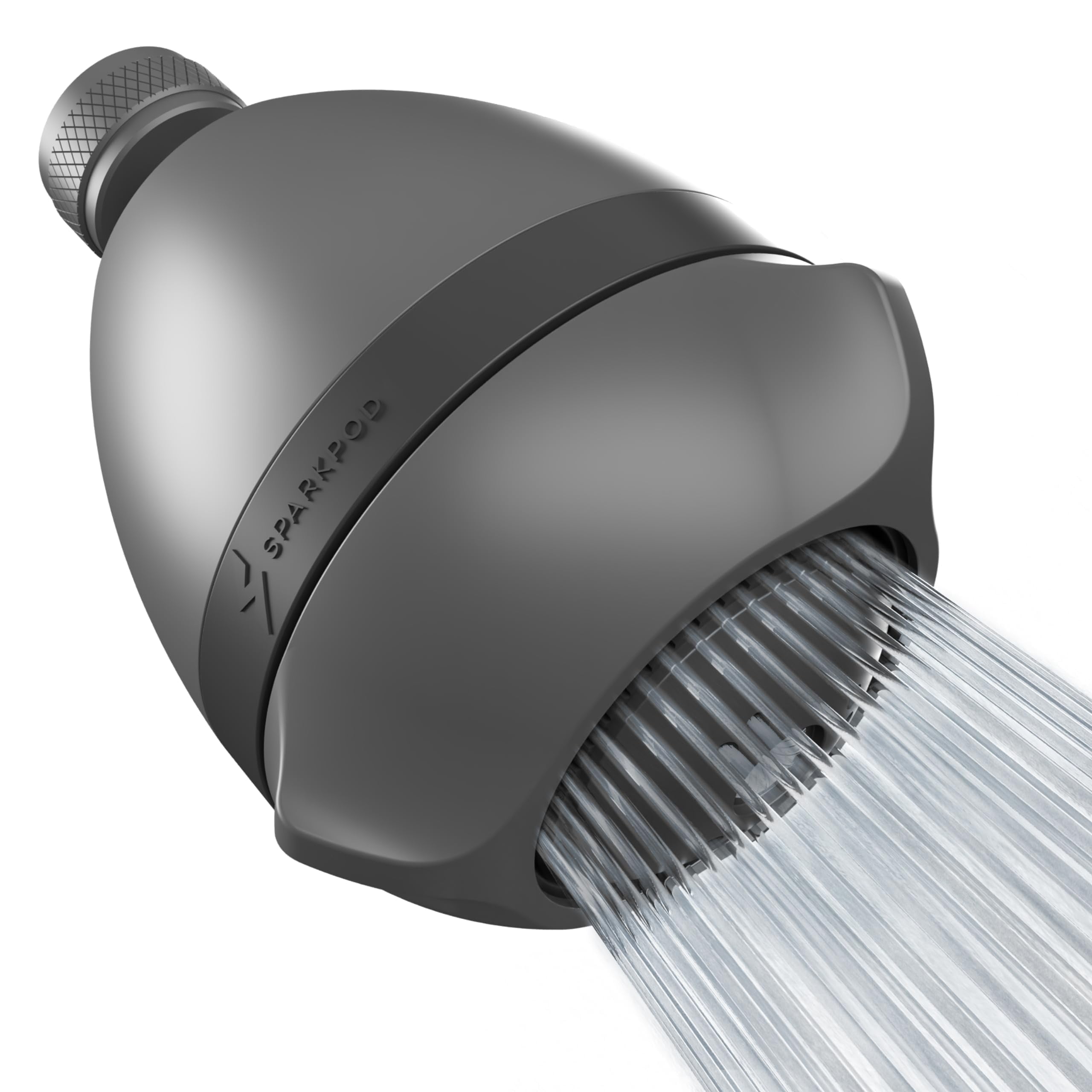 SparkPod High Pressure Shower Head, Rain, Massage & Pulsating Modes ...
