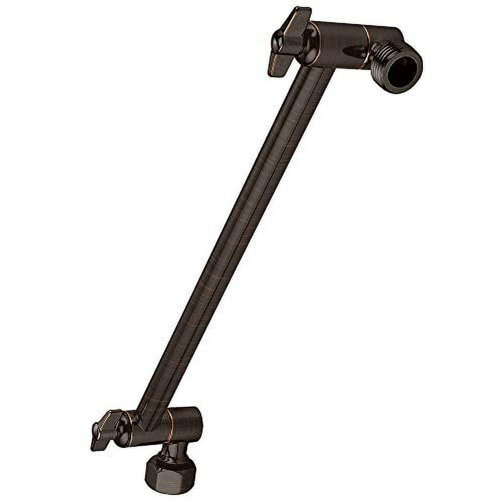 SparkPod Adjustable Shower Arm Extension Brass with High Polished Oil ...