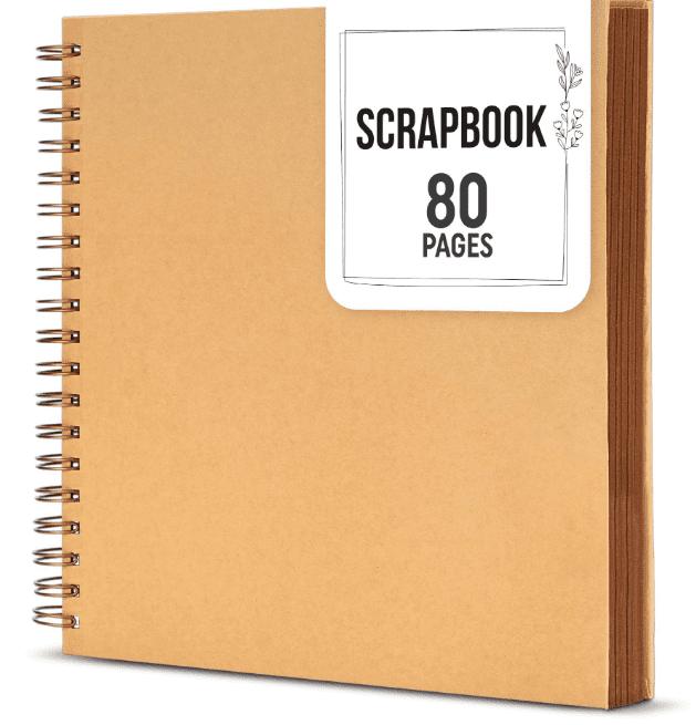 SparkPop Photo Albums - Vintage Style Kraft Paper Cover 80 Pages Large ...